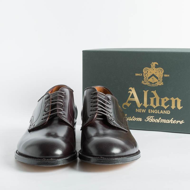 ALDEN - 53501 - Derby Smooth Modified (Ergonomic) - Cordovan Color 8 — Cappelletto Shop